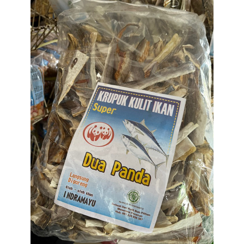 Jual KERUPUK KULIT IKAN REMANG MENTAH CAP 2 PANDA | Shopee Indonesia