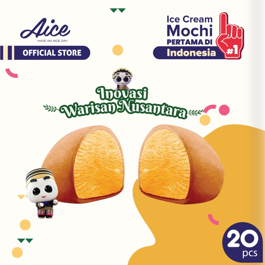 Jual Paket Aice Ice Cream Mochi Milk Tea Es Krim (isi 20 pcs) | Shopee ...