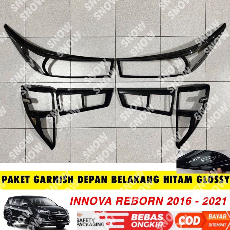 Jual Paket Garnish Lampu Depan Belakang Innova Reborn Venturer 2016 2018 2020 2021 2024 2025 ...