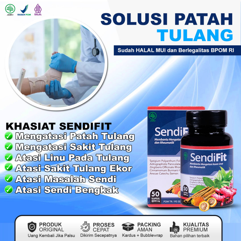 Jual Sendifit Obat Patah Tulang Pemulihan Patah Tulang Tulang Retak ...