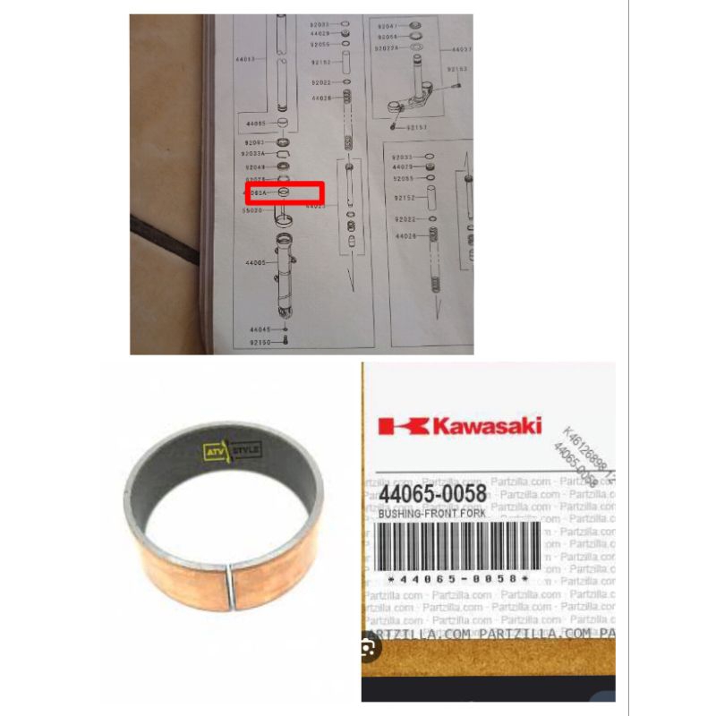 Jual BUSHING/KUNINGAN/CINCIN/RING AS BOTTOM TABUNG SOK SHOCK DEPAN ...