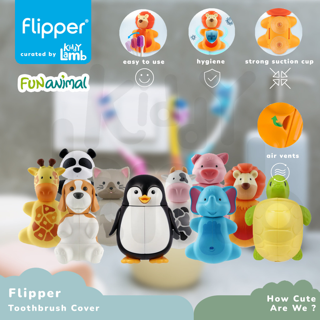 Jual Flipper Toothbrush Case Holder Fun Animal Series / Tempat Sikat ...