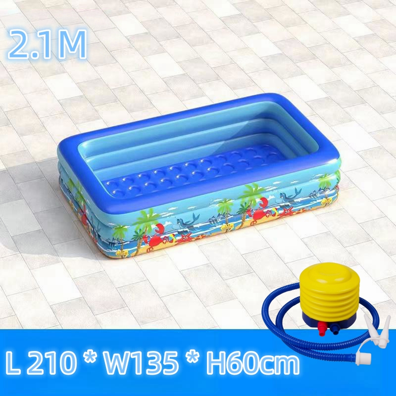 Jual Kolam Renang Anak Jumbo 3 Ring Kolam Mandi Bola Pompa Tiup ...