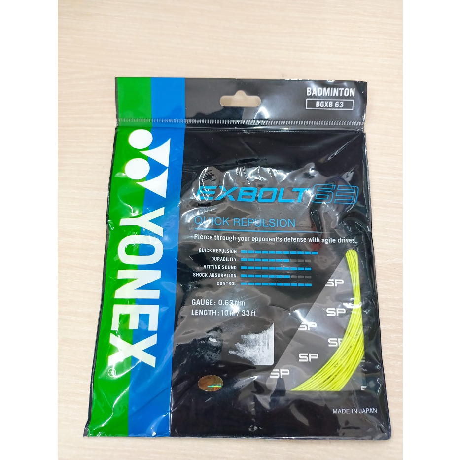 Jual Senar Bulu Tangkis Badminton Exbolt 63 Yonex Original Senar Yonex ...
