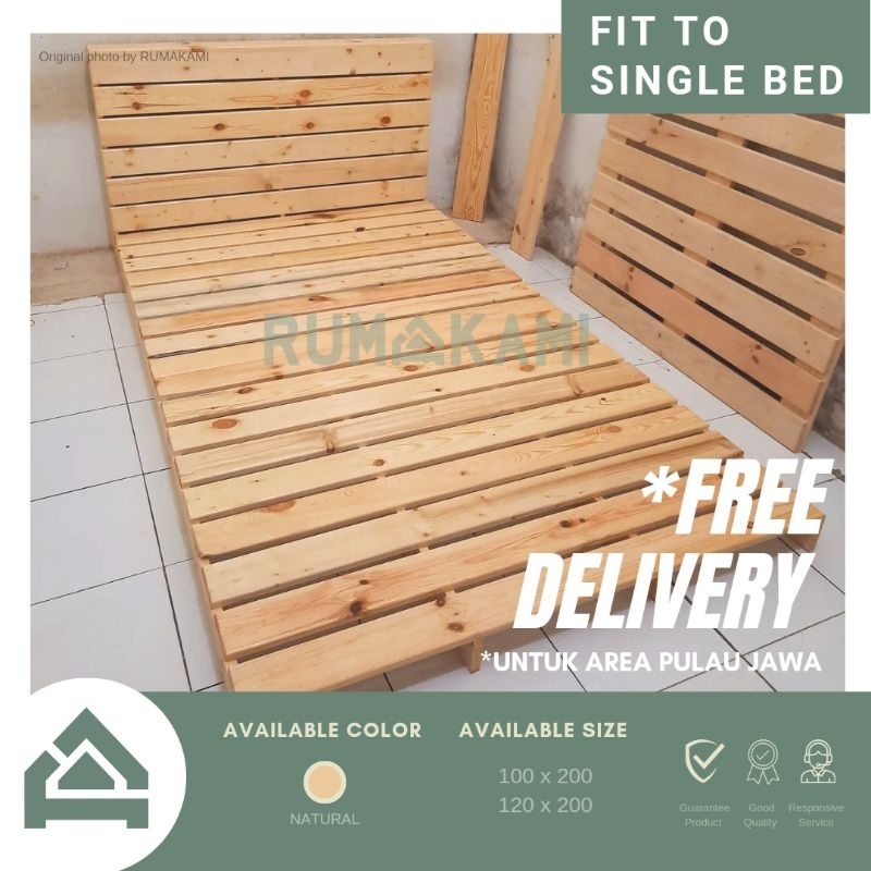 Jual Palet Kayu Alas Tempat Tidur - Dipan Minimalis Kasur Single Bed ...