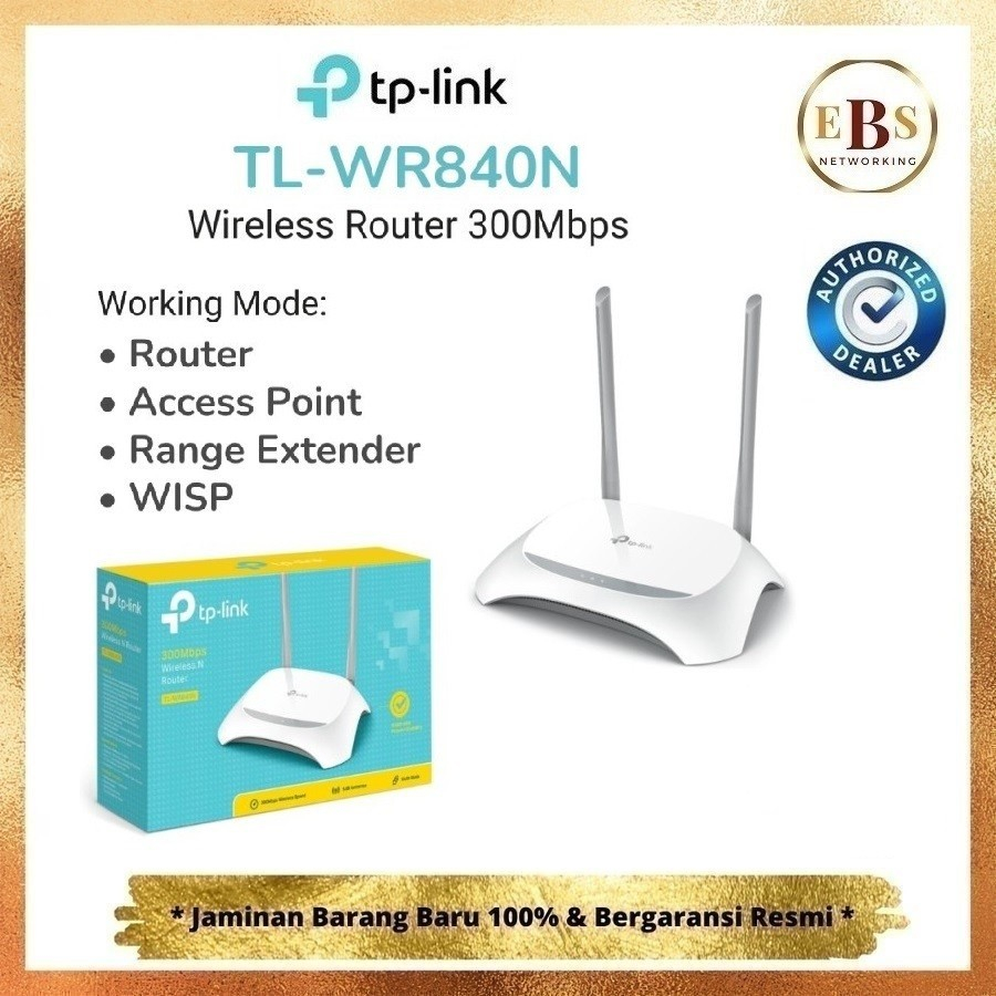 Jual TP-LINK TL-WR840N 300Mbps Wireless N Router 2 Antenna | Shopee ...