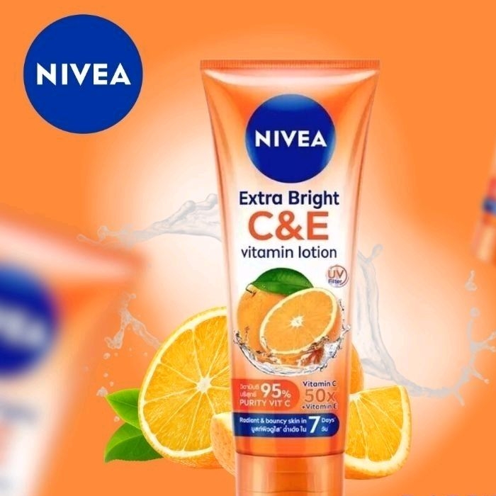 Jual NIVEA EXTRA BRIGHT C&E VITAMIN LOTION 320 & 180 ml Original | Shopee Indonesia