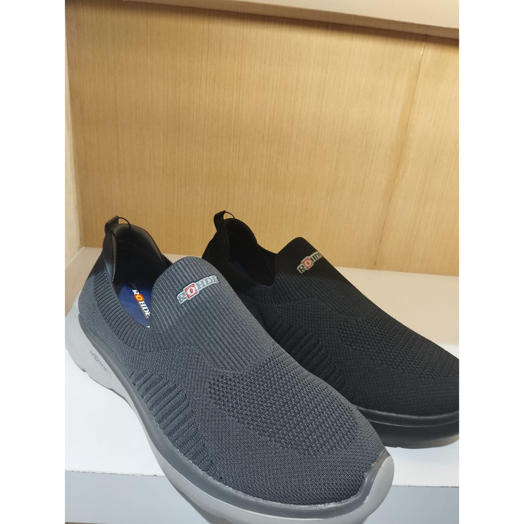 Jual Rohde 6806 Sepatu Sneakers Pria Warna Black & Grey | Shopee Indonesia