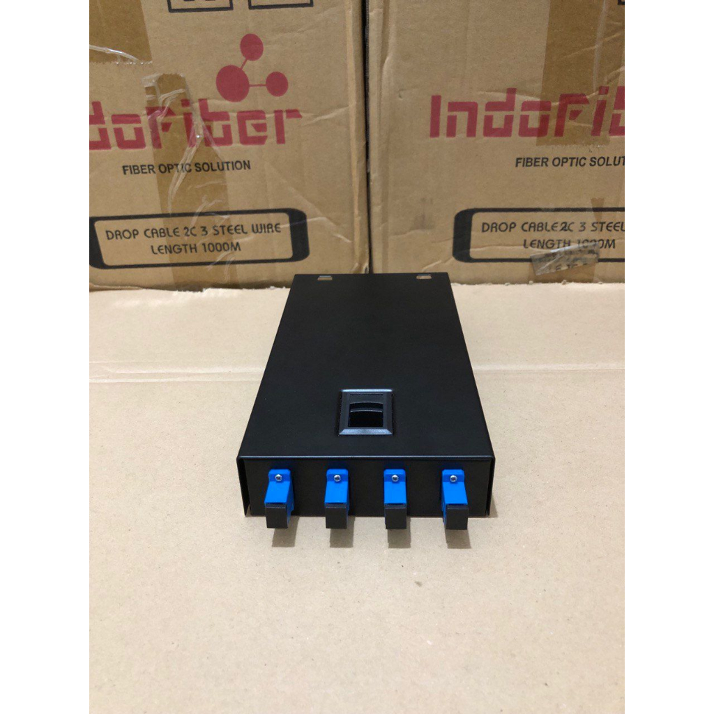Jual mini OTB 4 Core SC lengkap / Roset FO Besi 4 core /wallmount FO 4 ...