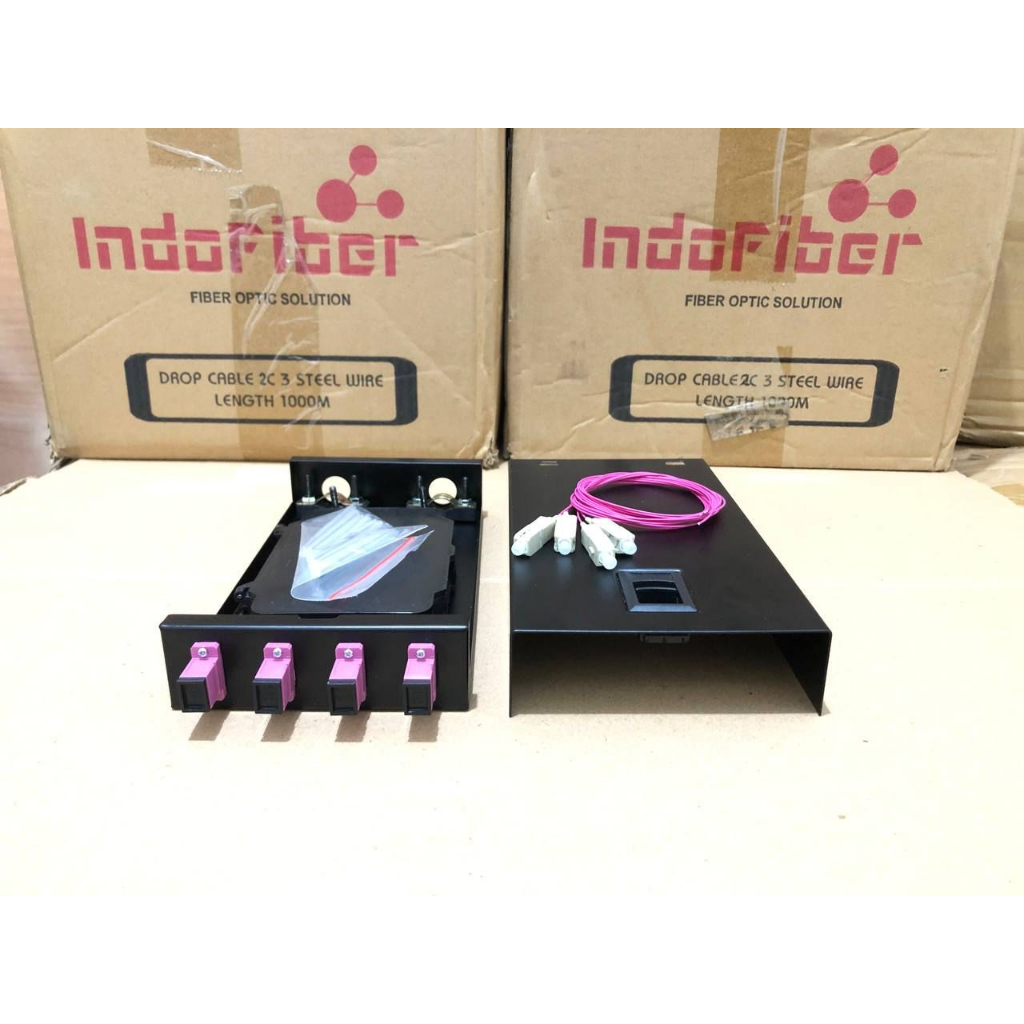 Jual mini OTB 4 Core SC Multimode OM4 / Roset FO Besi 4 core OM4 ...