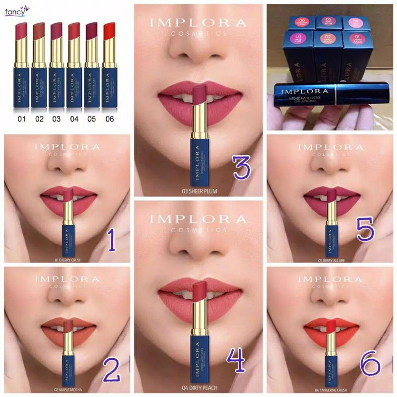 Jual IMPLORA INTENSE MATTE LIPSTIK LONG LASTING FINISH ( LIPSTIK ...