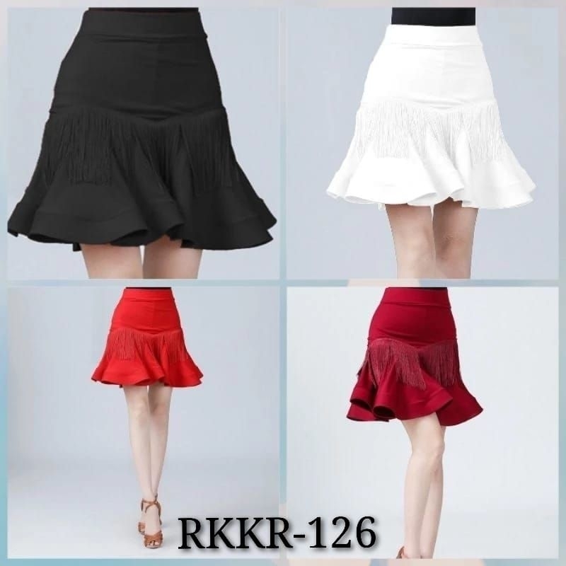 Jual Rok Line Dance Kembang Kombinasi Rumbai Rok Salsa Rok Line Dance ...