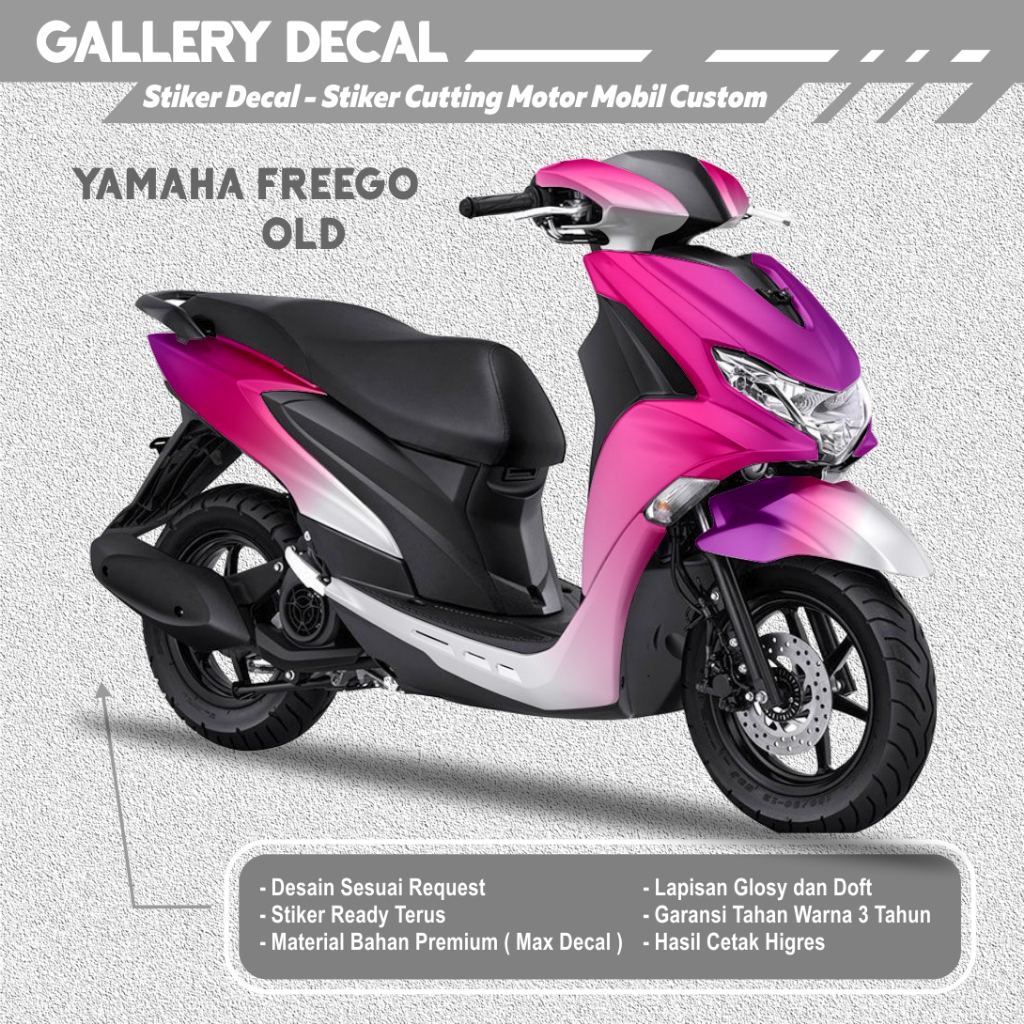 Jual STIKER DECAL YAMAHA FREEGO OLD FULL BODY | Shopee Indonesia