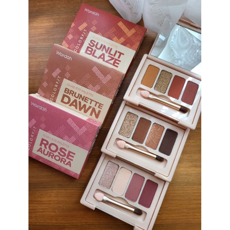Jual Wardah Colorfit Quad Eye Palette (Eyeshadow 4 warna) | Shopee ...