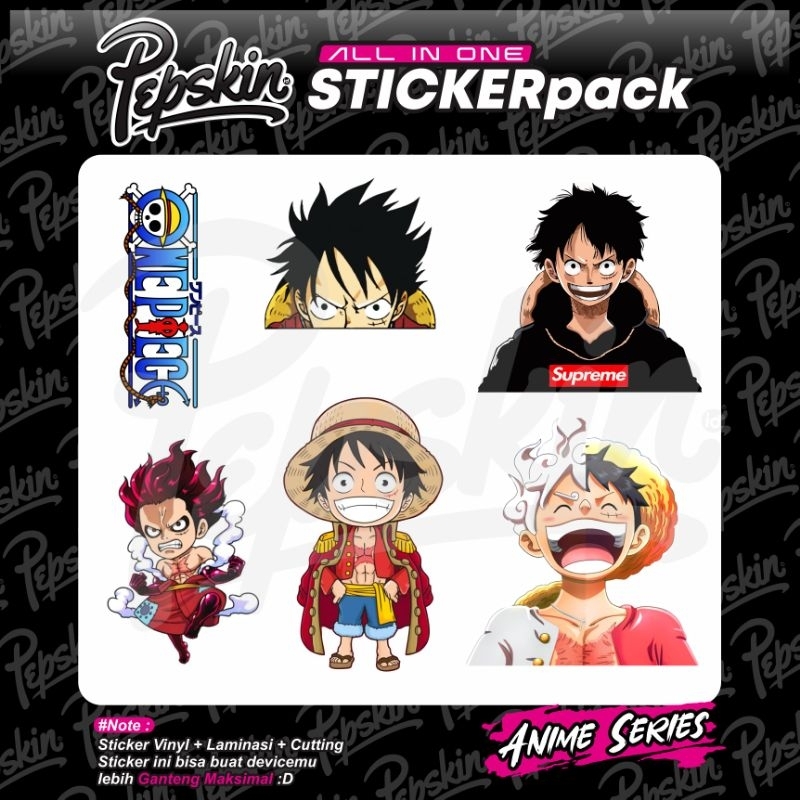 Jual Sticker Pack All in one Luffy | Shopee Indonesia