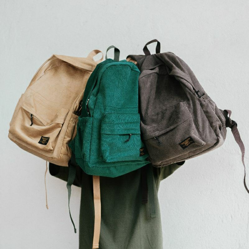 Jual Tas Backpack Corduroy | Shopee Indonesia