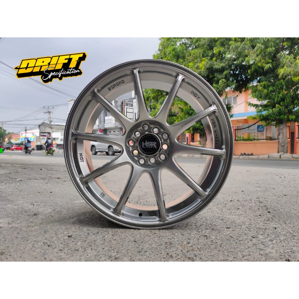 Jual Velg mobil Racing HSR BOROKO INDY R18 Lebar 8 PCD 10X100-114,3 cocok mobil Innova Rush ...
