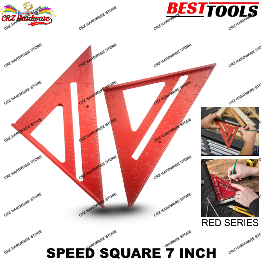 Jual Speed Square Combination Square Aluminium Penggaris Siku Sudut ...