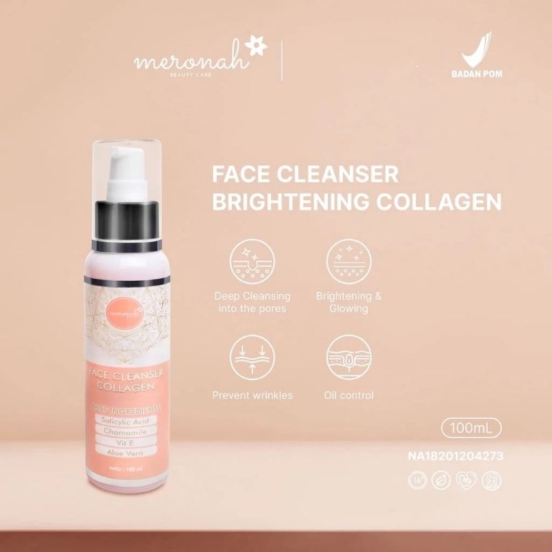 Jual Face Wash BRIGHTENING COLLAGEN Meronah | Shopee Indonesia Jual Face Wash BRIGHTENING COLLAGEN Meronah | Shopee Indonesia