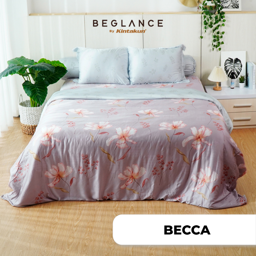 Jual BEGLANCE Bamboo Silk Duvet Cover Set 180x200 Tinggi 40cm Seprai Queen Premium - Varian ...