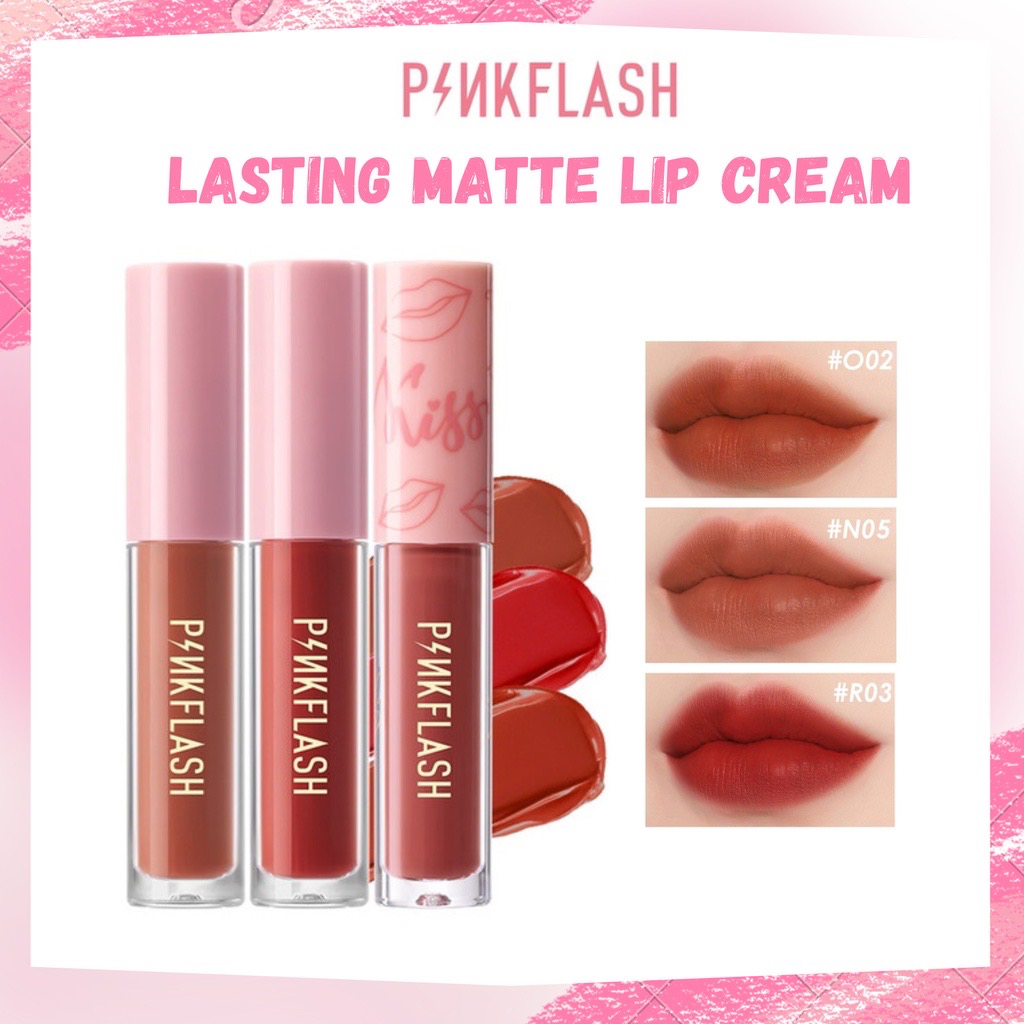 Jual PINKFLASH LASTING MATTE LIP CREAM | LIPCREAM | PINK FLASH | BPOM ...