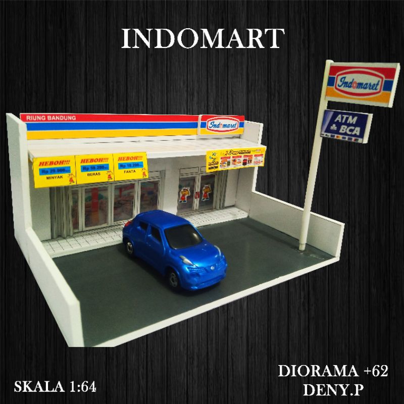 Jual DIORAMA / MINIATUR INDOMARET SKALA 64 COCOK UNTUK HOTWHELLS ...