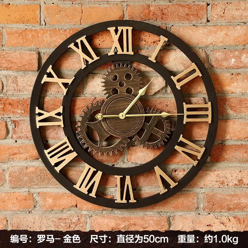 Jual Jam Industrial Jumbo Besar | Jam Dinding Shabby | Jam Vintage ...