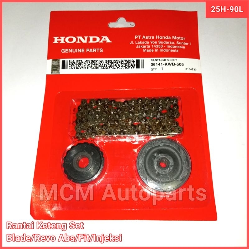 Jual Rantai Keteng Set KWB Blade/Revo Abs/Revo Fit AHM ORI | Shopee Indonesia