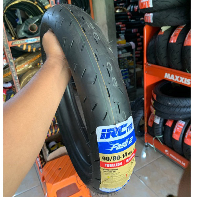 Jual ban irc fasti2 90/80-14 soft compound 1ban (matic) | Shopee Indonesia