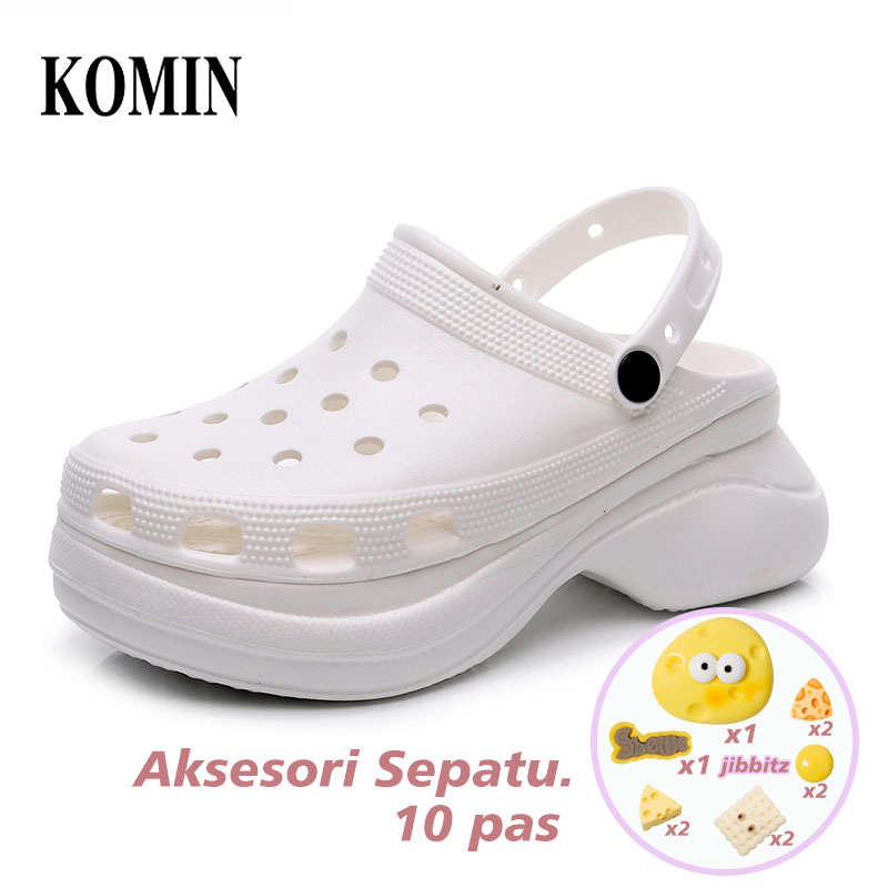 Jual Komin-Sandal Baim Wanita Terbaru Sandal Wanita Wedges Slip On ...
