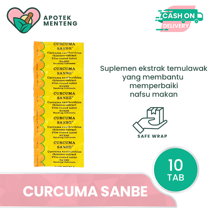 Jual Curcuma Sanbe 10 Tablet - Suplemen Kesehatan Hati dan Nafsu Makan ...