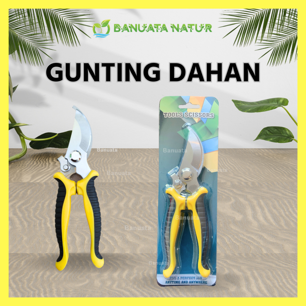 Jual Gunting Dahan Stek Ranting Alat Potong Garden Scissors Taman Tajam ...