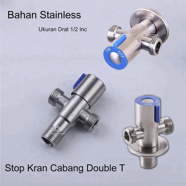 Jual Stop Kran Cabang T Kran TEE 1/2 inc New Model SKD 77 | Shopee Indonesia