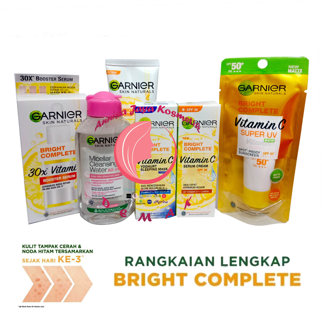 Jual Paket Garnier Bright Complete Medium | Shopee Indonesia
