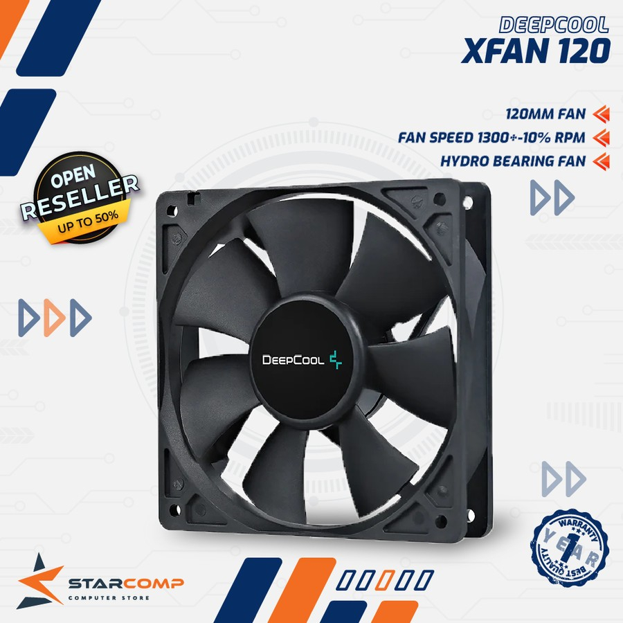 Jual Deepcool XFAN 120 Fan Case Casing 12cm Hitam | Shopee Indonesia