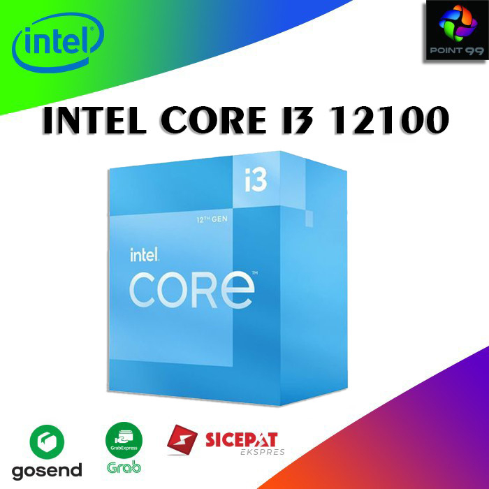 Jual Intel Core i3-12100 Processor BOX Alder Lake LGA1700 12th - BOX RESMI | Shopee Indonesia