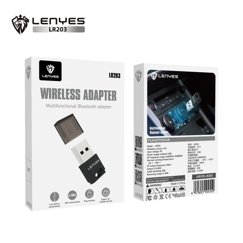 Jual Bluetooth Receiver Lenyes LR-203 Multi Wireless 5.1 Adapter ...