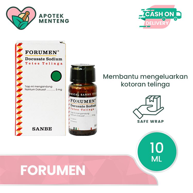 Jual Forumen 5 Mg Ear Drops 10 mL - Obat Tetes Pembersih Kotoran ...