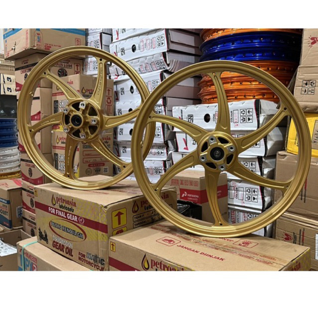 Jual VELG VND SIX STARS - Velg MX king 160/160 17 Gold | Shopee Indonesia