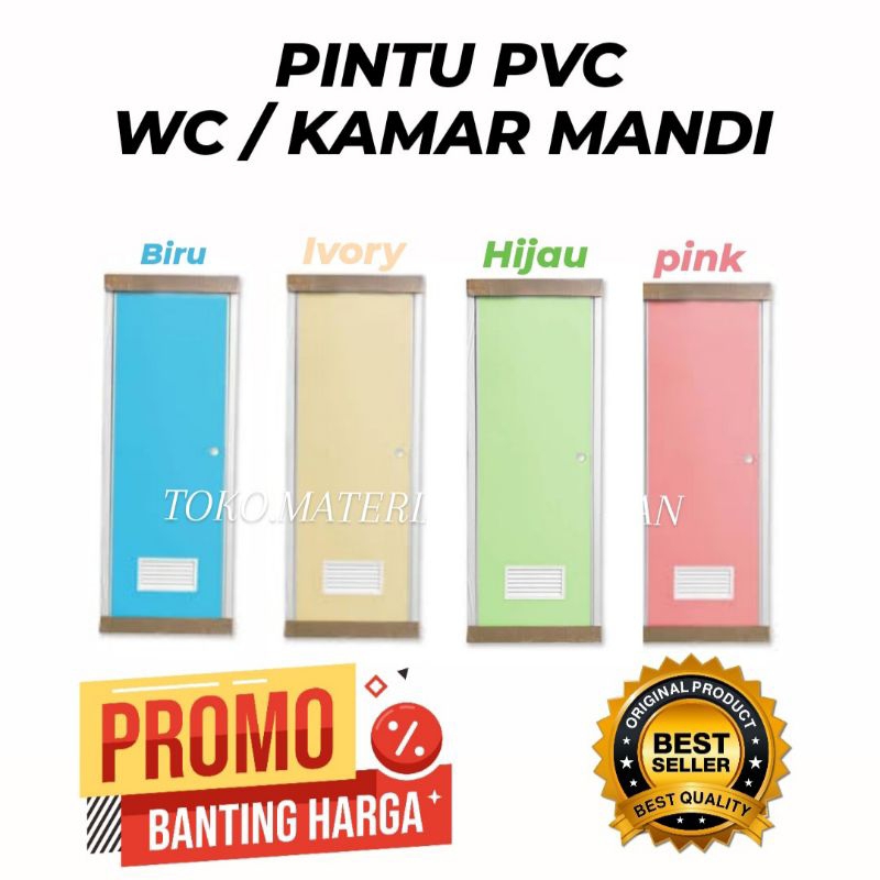 Jual PINTU PVC PINTU WC KAMAR MANDI 70 x 198 CM | Shopee Indonesia
