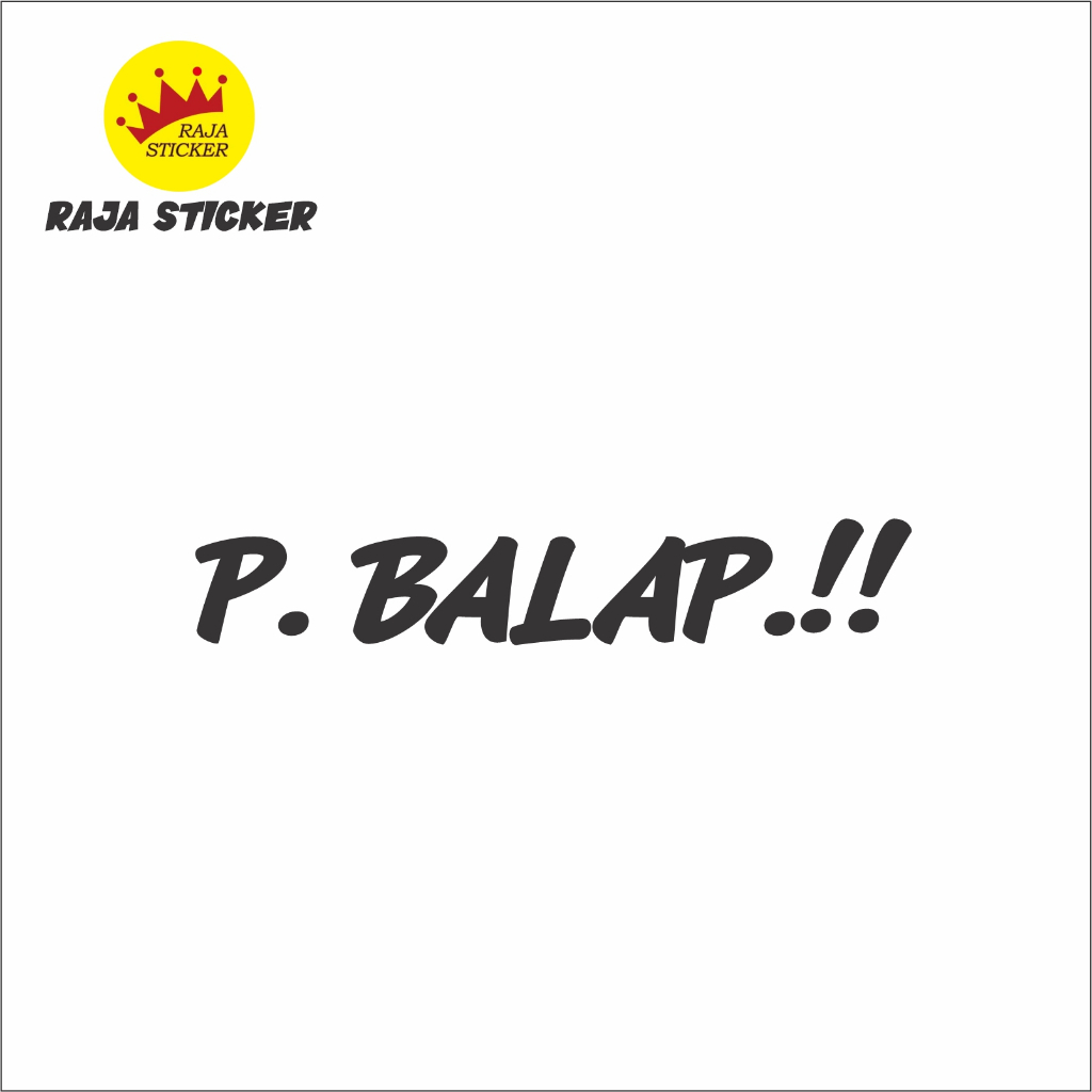 Jual STIKER CUTTING STIKER P BALAP | Shopee Indonesia
