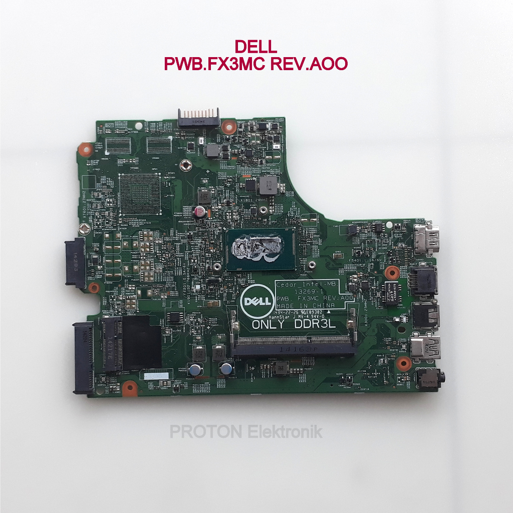 Jual Mainboard Laptop DELL Inspiron 14 3000 Mesin PCB Cedar_Intel-MB ...