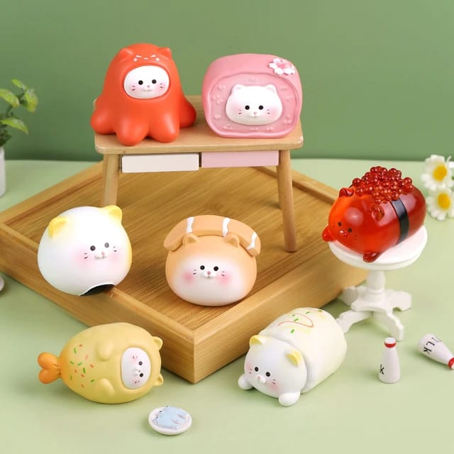 Jual PAJANGAN BLIND BOX MEOW FOOD POOF CUTE 1 BOX ISI 6 | Shopee Indonesia