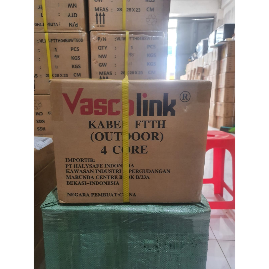 Jual Kabel Fiber Optic Drop Wire Optik / DW FO FTTH 4 core / 3 Seling ...