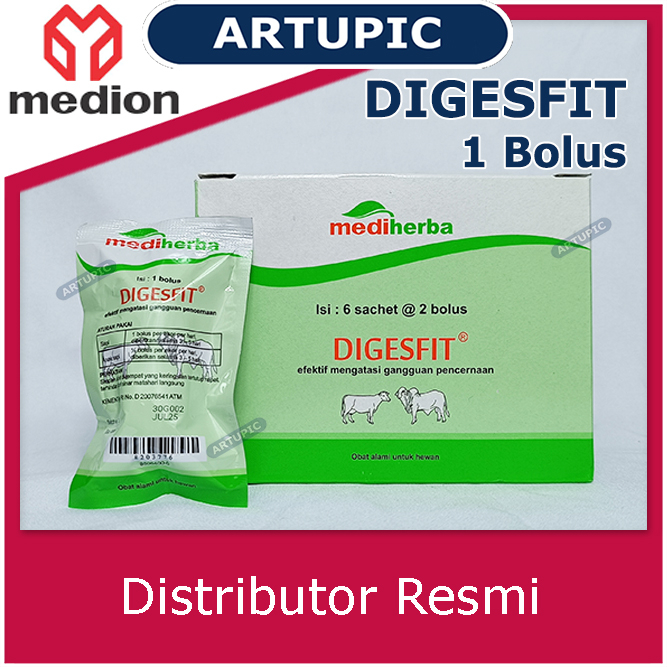 Jual Digesfit 1 Bolus OBAT SAPI PENCERNAAN SAPI HERBAL MEDION | Shopee ...