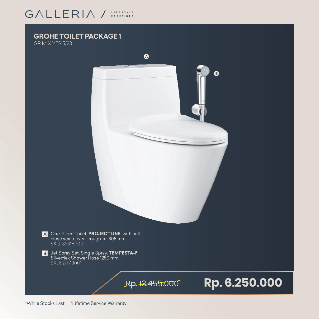 Jual Grohe Projectline WC / Grohe Paket Kloset | Shopee Indonesia