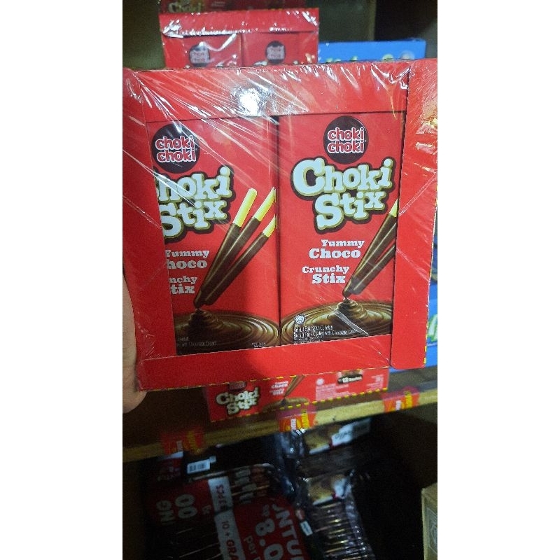 Jual coki stik rasa coklat 1box isi 12 | Shopee Indonesia