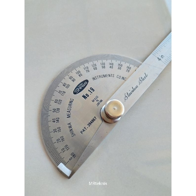 Jual PENGGARIS BUSUR 180 DERAJAT NO.19 JAPAN MEREK SHINWA STAINLESS ...