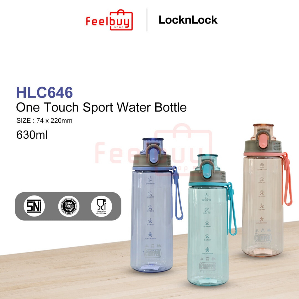 Jual LocknLock Exclusive One Touch Sport Water Bottle 630ml - HLC646 ...