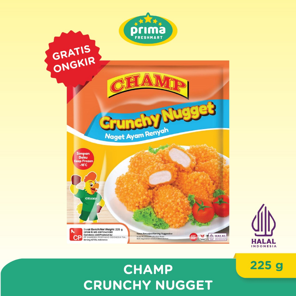 Jual CHAMP NAGET AYAM CRUNCHY 225GR | Shopee Indonesia